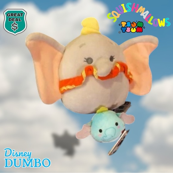 Squishmallows | Toys | Squishmallow 5 Inch Dumbo Plush Tsum Tsum Mini ...